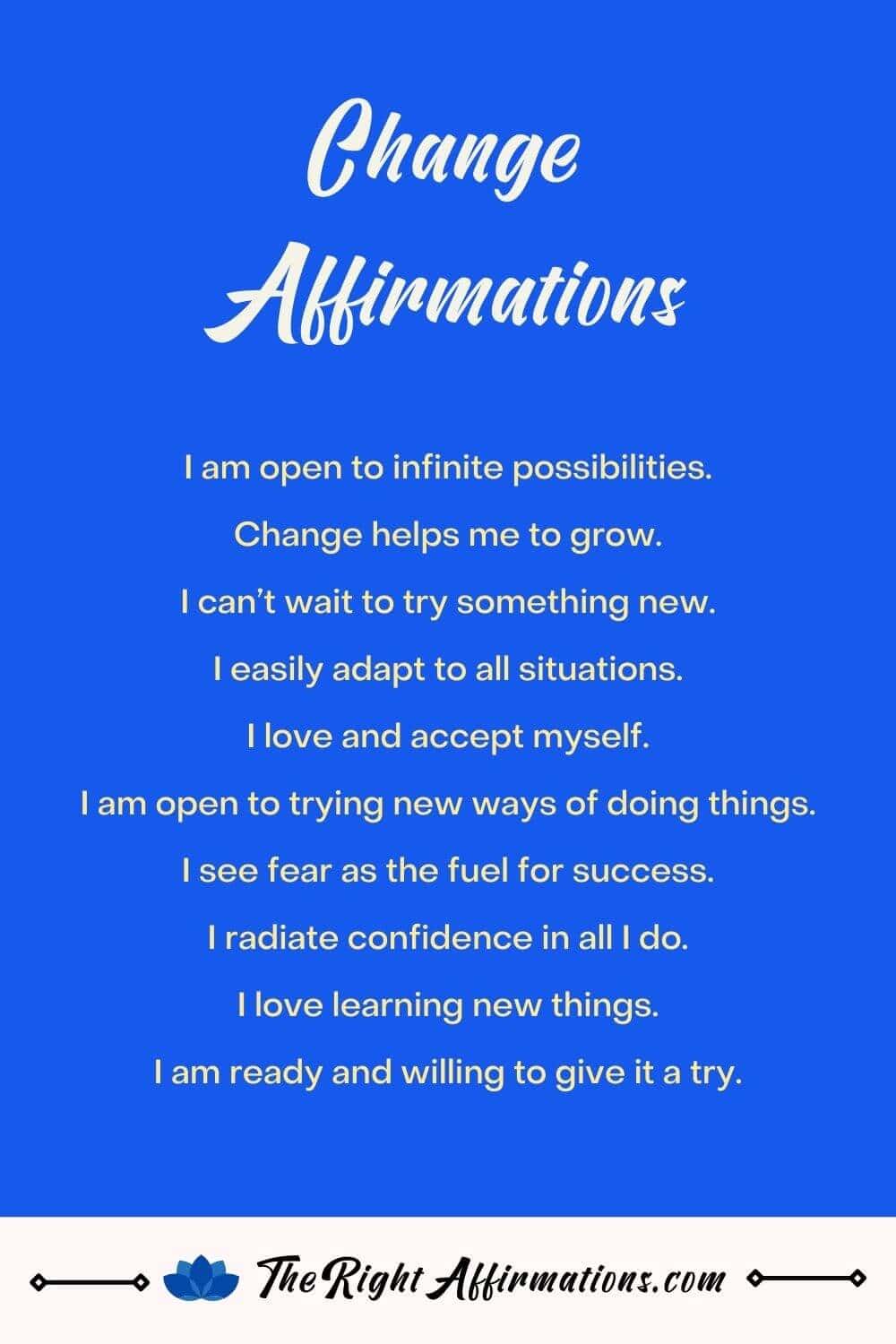affirmations-to-welcome-change-in-your-life - Unfinished Success