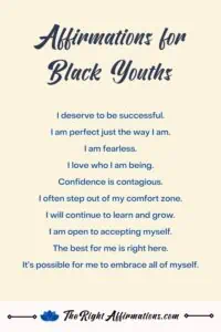 positive affirmations for black youths pinterest - Unfinished Success