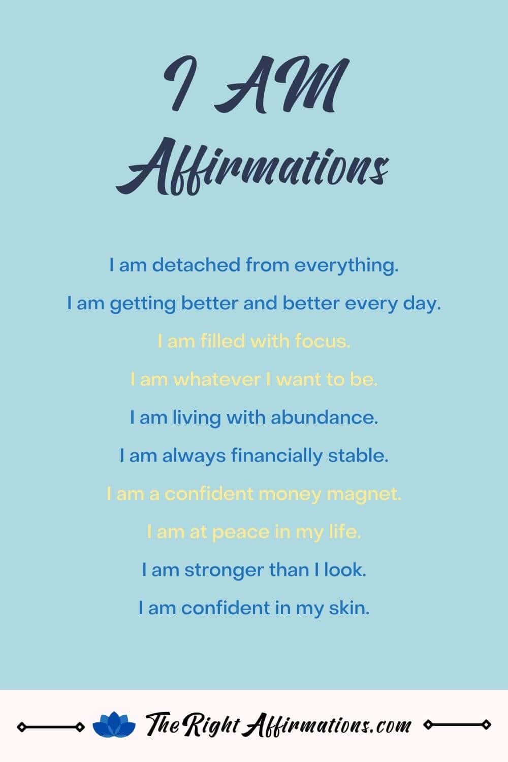 positive i am affirmations - Unfinished Success
