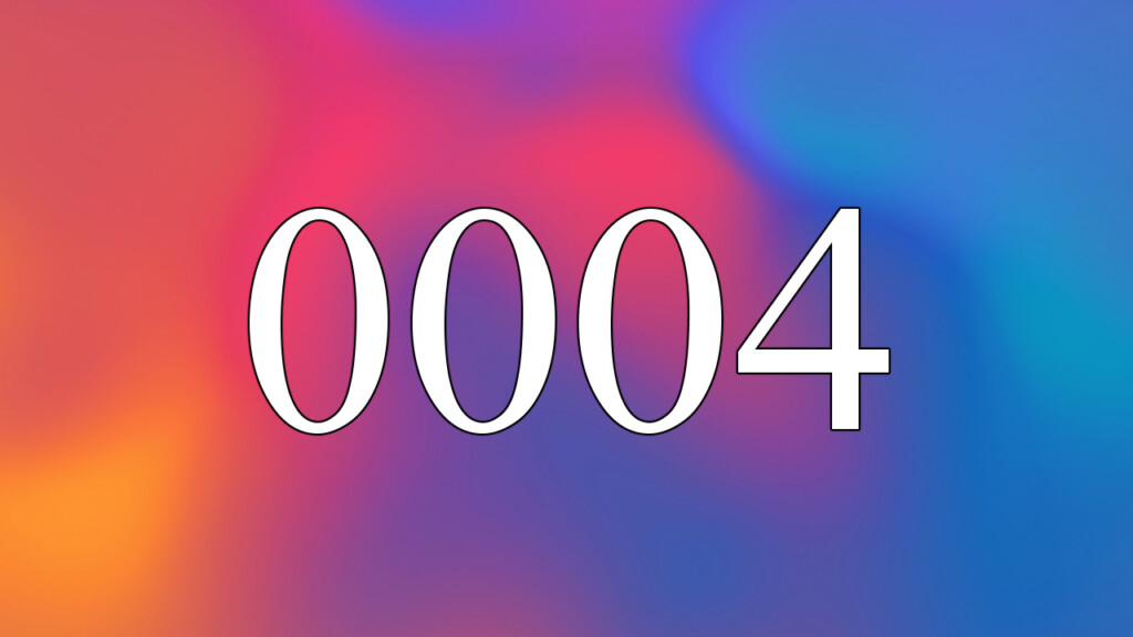 Angel Number 0004 Meaning And Symbolism - Unfinished Success