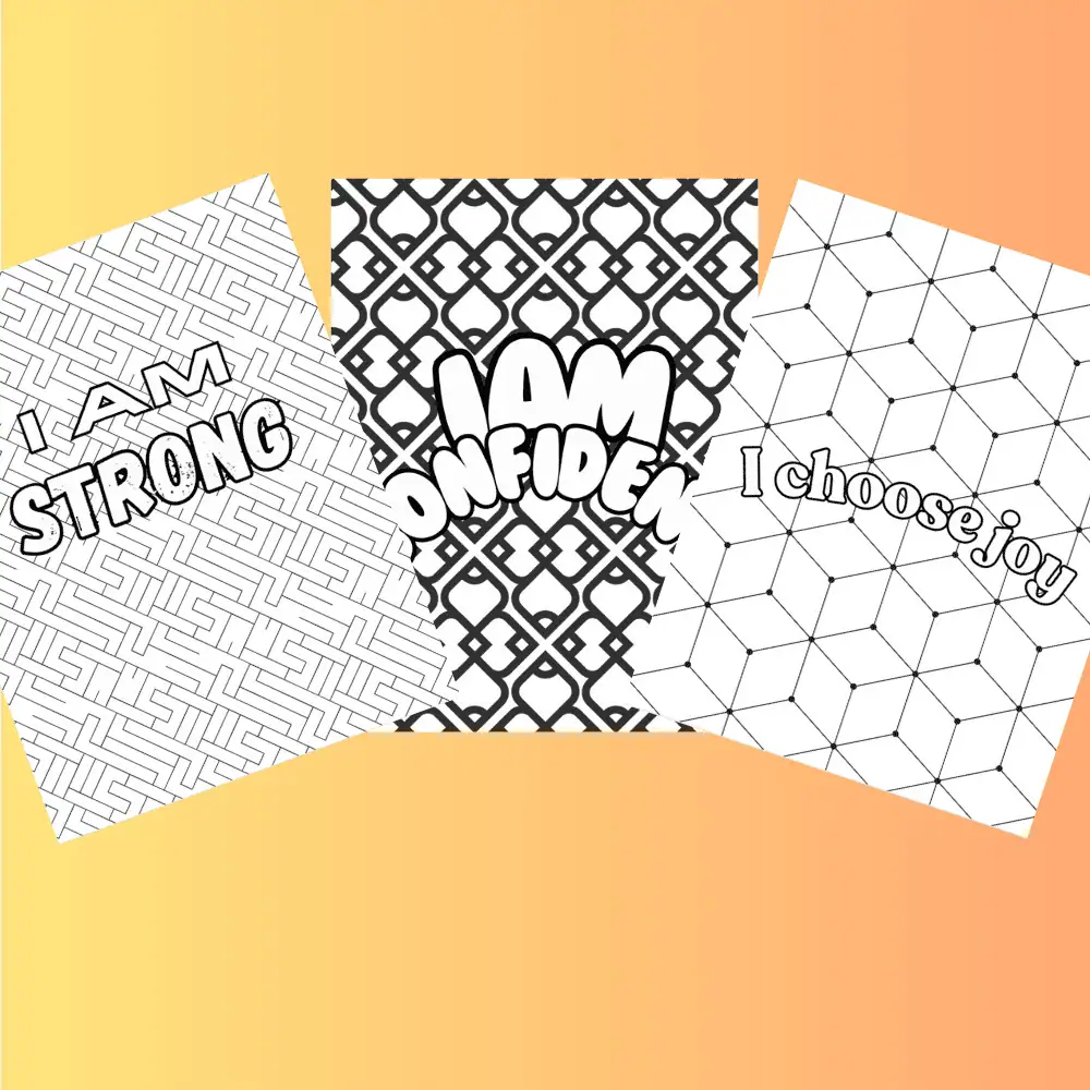 Positive Thinking Coloring Book (Alternate Version) – Unfinished Success
