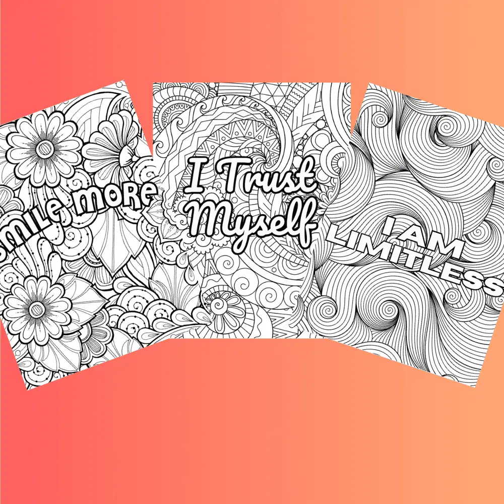 Positive Thinking Coloring Book – Unfinished Success