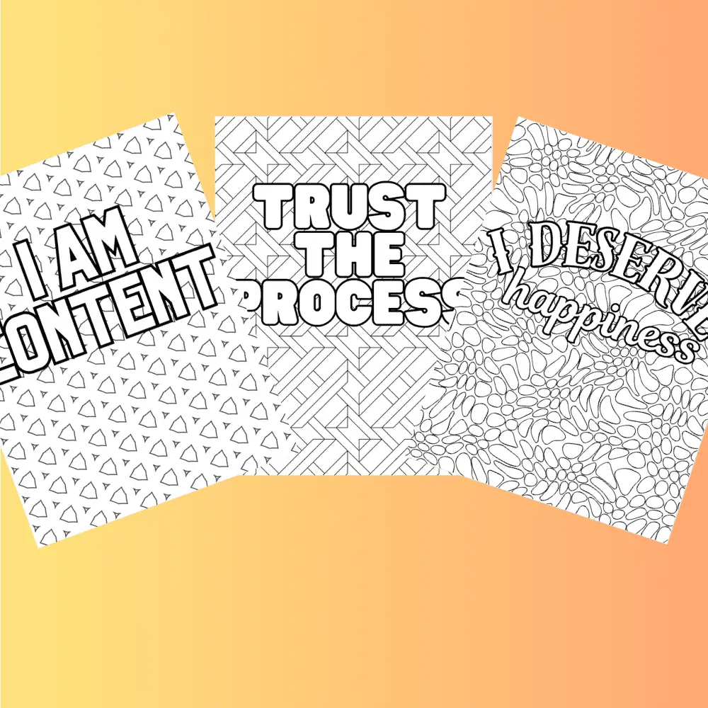 Positive Thinking Coloring Book (Alternate Version) – Unfinished Success